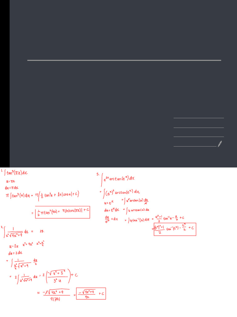 5.7 Table of Integrals | PDF