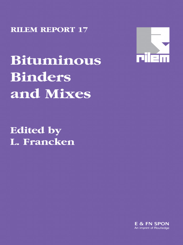 Bituminous Binders and Mixes | PDF