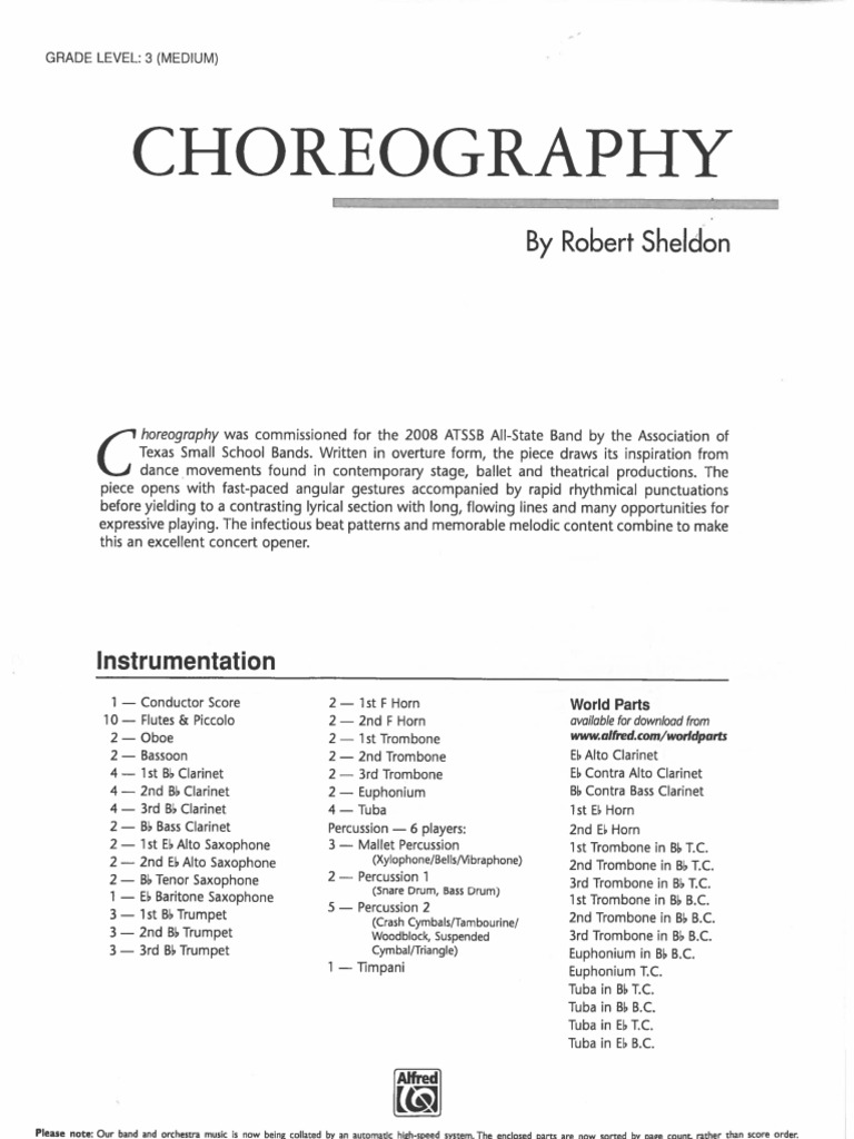 Choreography Score | PDF