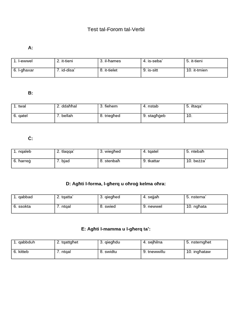 Test Tal Forom | PDF