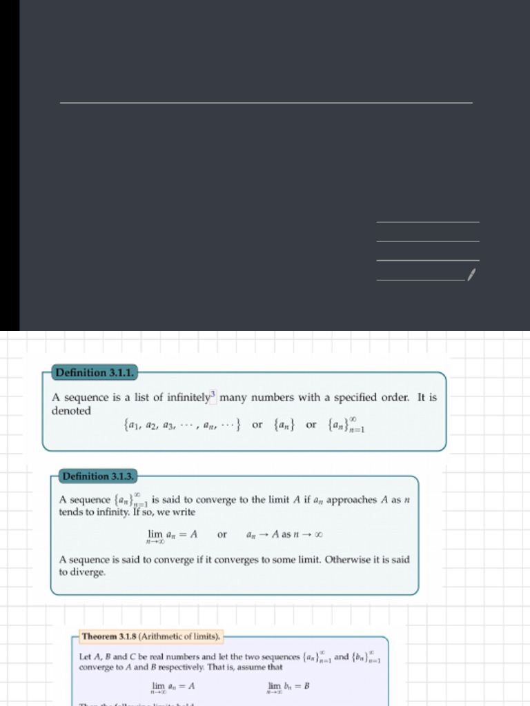 Definitions and theorems | PDF