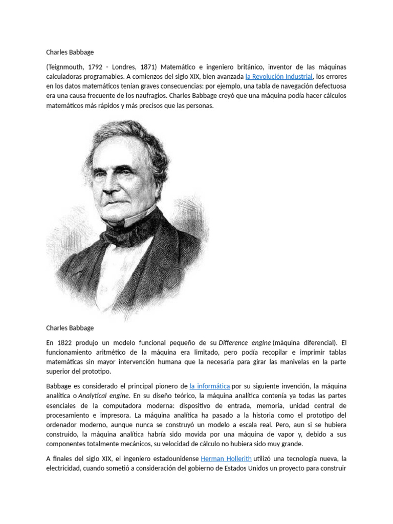 Charles Babbage | PDF