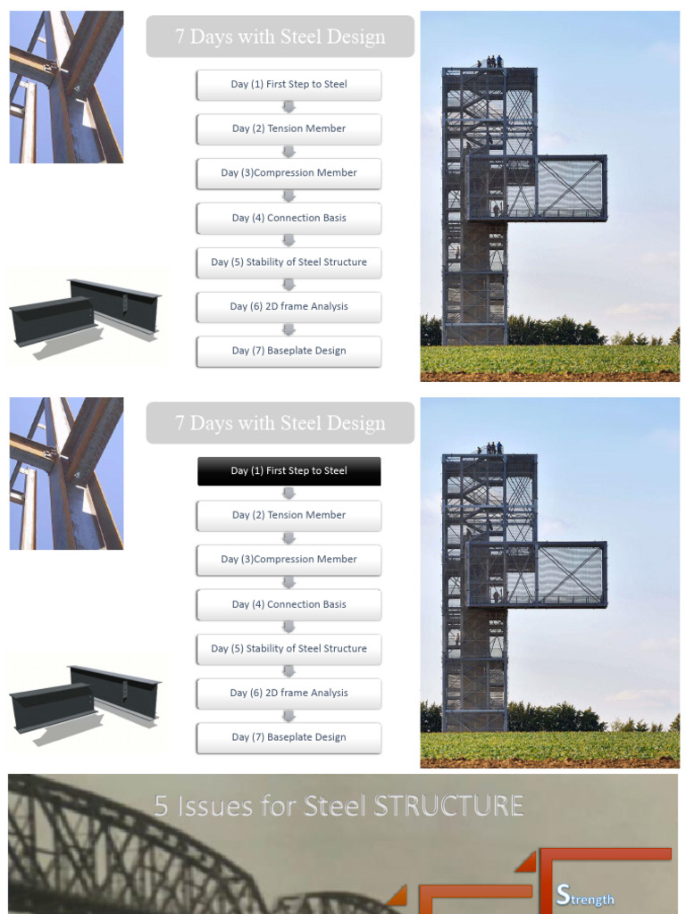 7-Day Steel Structure Design Guide | PDF | Steel | Technology & Engineering