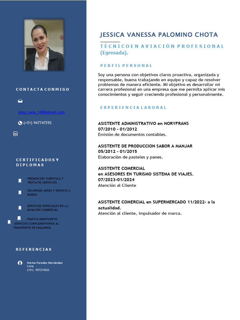 CV Modelo Nuevo 2 Jessica | PDF