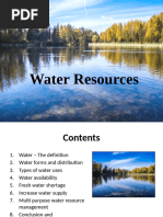 Types of Water Resources and Its Uses | PDF | Water Resources | Water