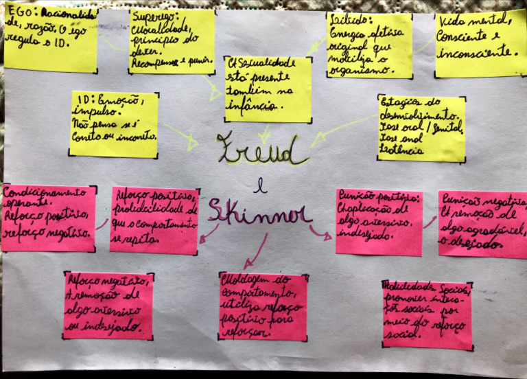 Mapa Mental Freud e Skinner - Maria Sarah Santos Gois | PDF