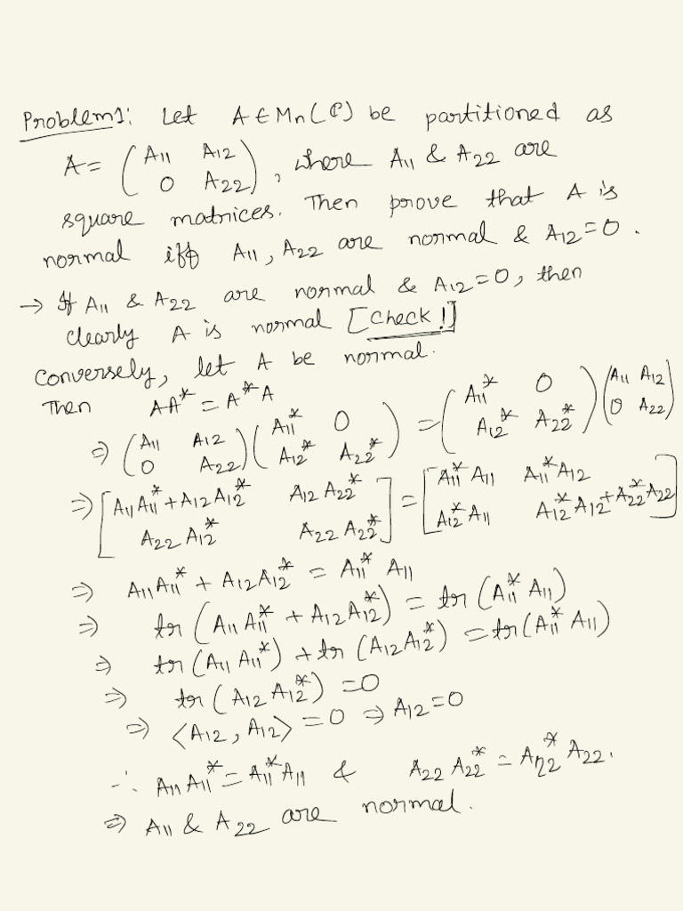 Lecture 4 - Spectral Theorem For Symmetric Matrix | PDF | Matrix (Mathematics) | Mathematical ...