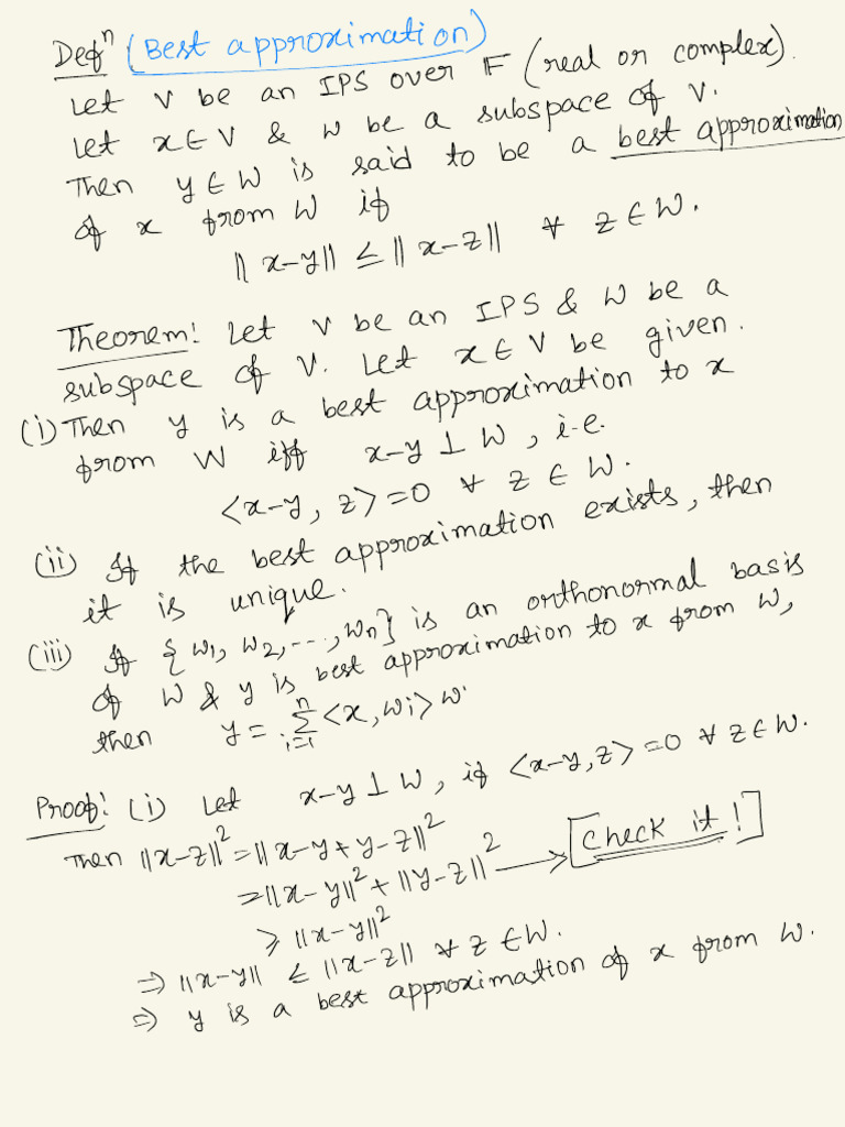 Lecture 5_ Best Approximation & LSP | PDF