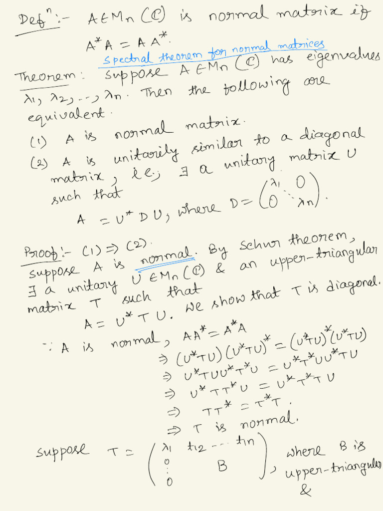 Lecture 3_ Spectral Theorem | PDF