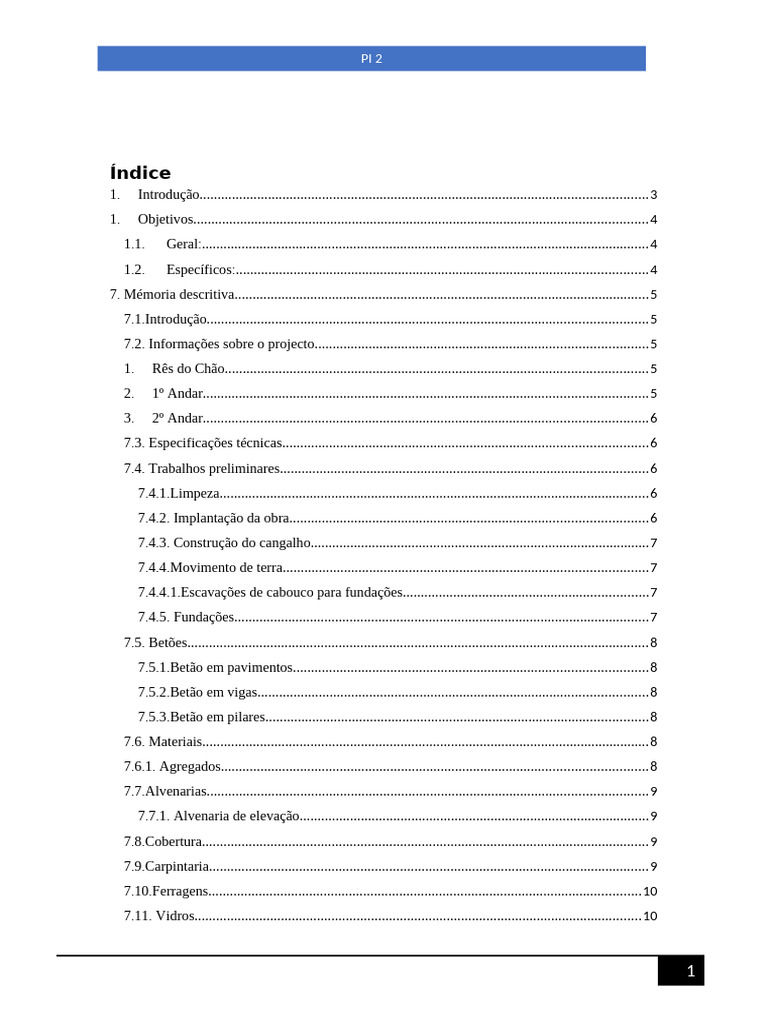 PI Lar Estudantil Completo | PDF