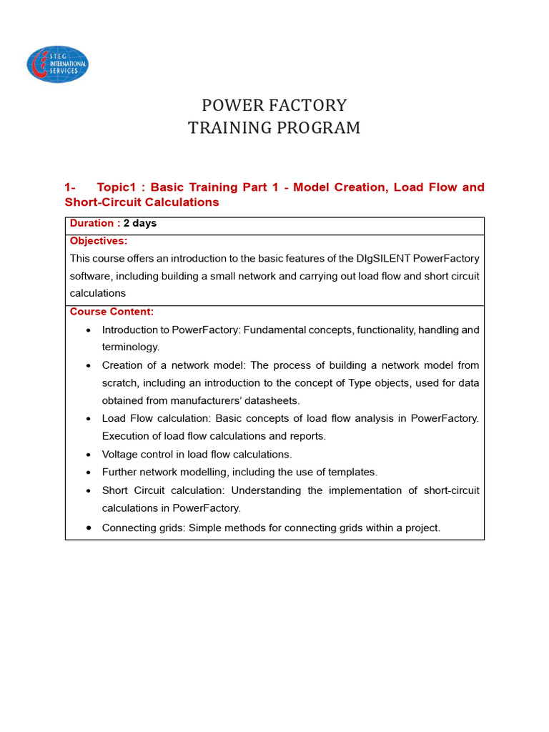 DIG Silent Power Factory Training Program | PDF
