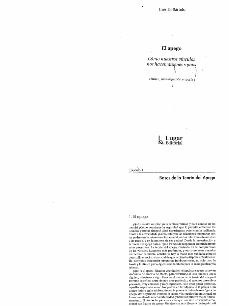 DiBartolo El Apego | PDF
