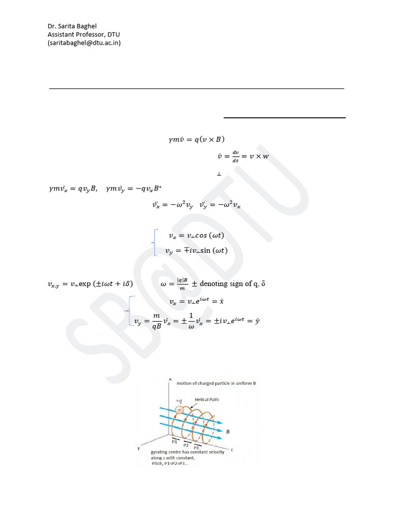 Electrodynamics - (MSPH 108) : Lecture Notes-L 3.2 | PDF