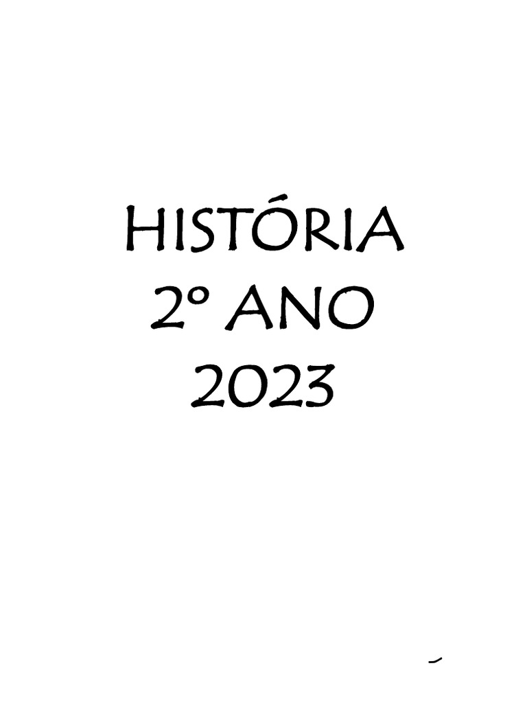 Apostila História CTBM 2023 - 2 Ano | PDF
