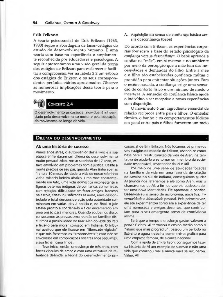 Fases Erik Erikson | PDF