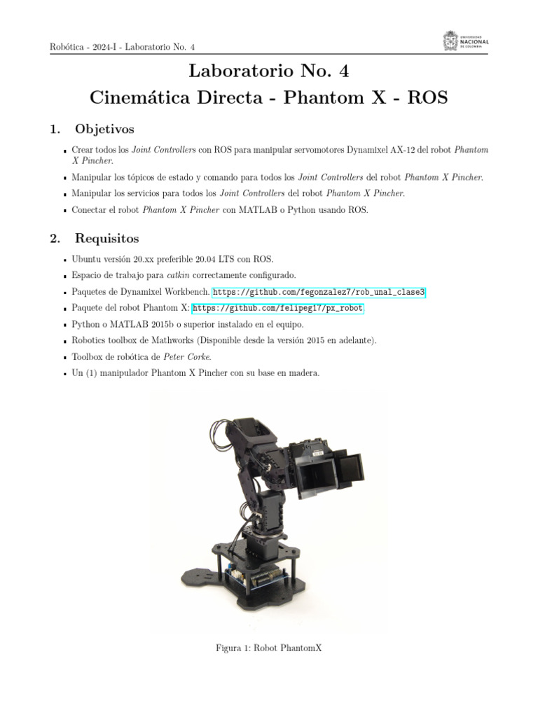 Laboratorio_4___ROS_2024_I | PDF