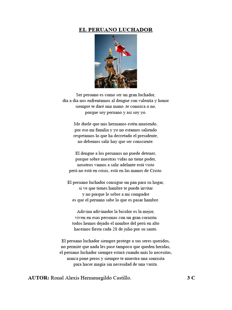Ronal - El Peruano Luchador | PDF