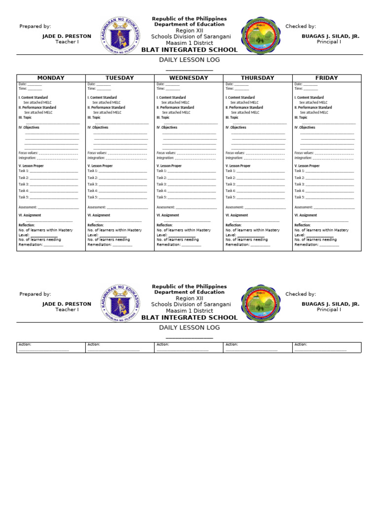 DLL FORMAT MATH 7 | PDF