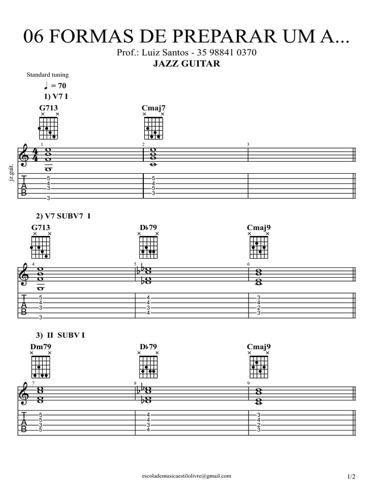 06 Formas de Preparar Um Acorde MAior | PDF