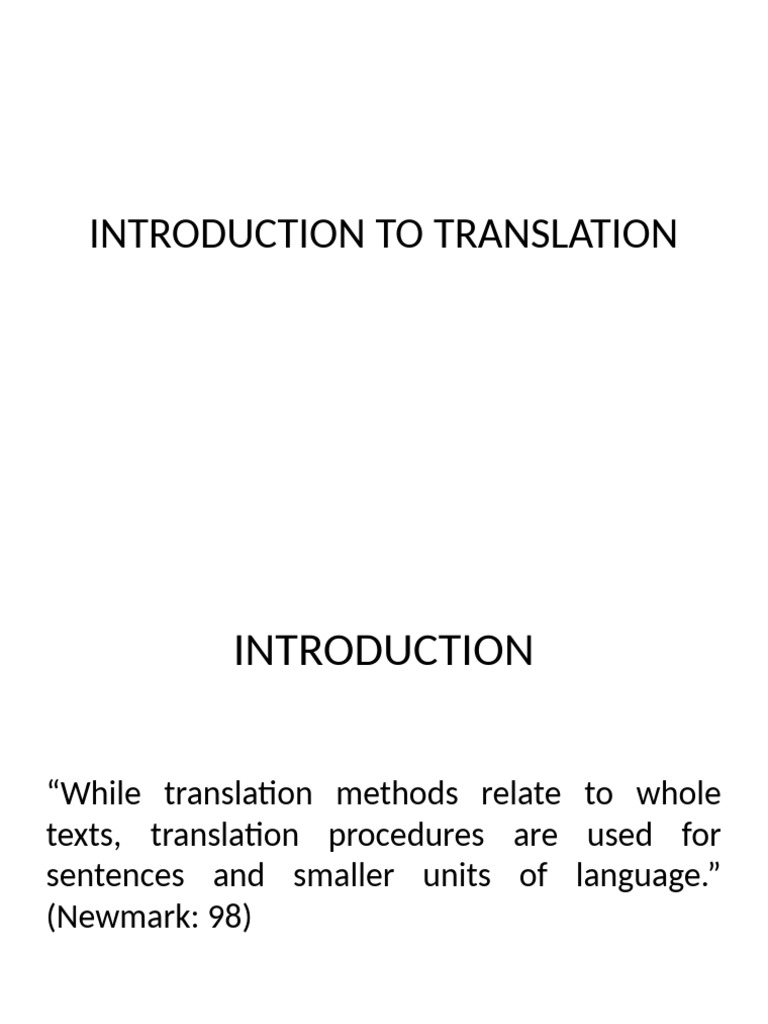Translation Procedures Explained | PDF | Translations | Interpretation (Philosophy)