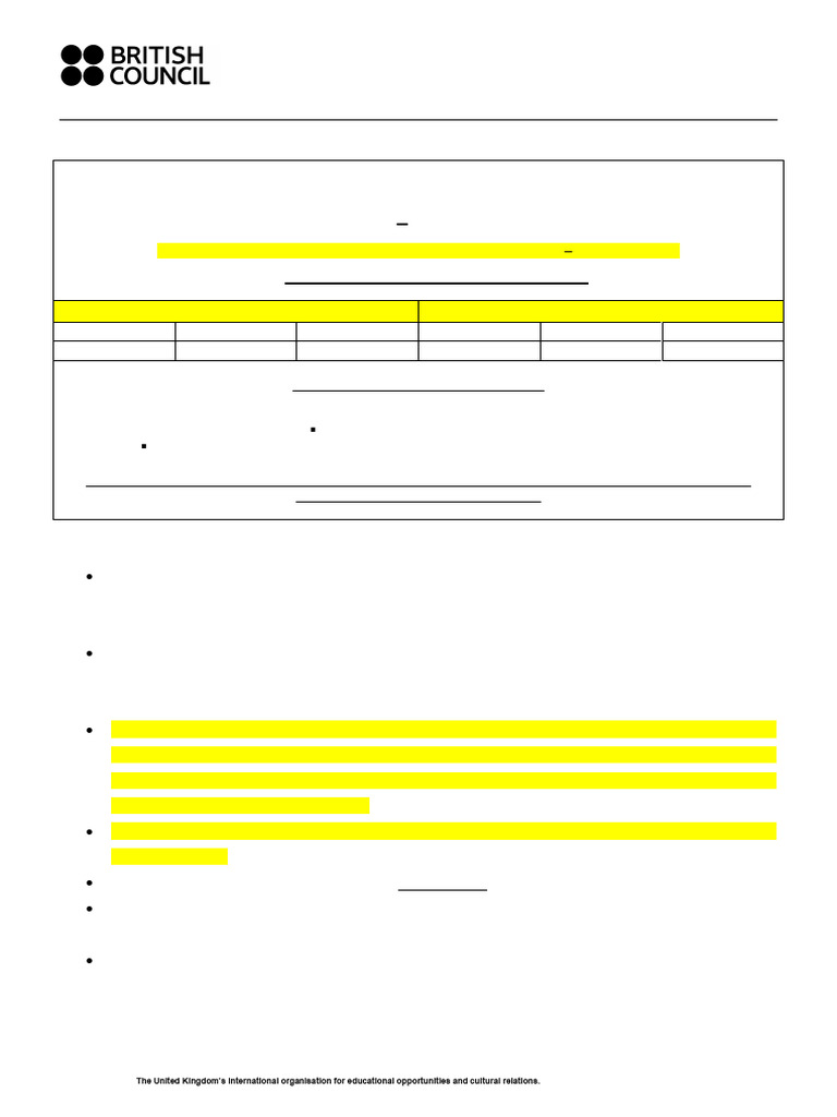 Cand Venue Notice ON2024 - CIE | PDF