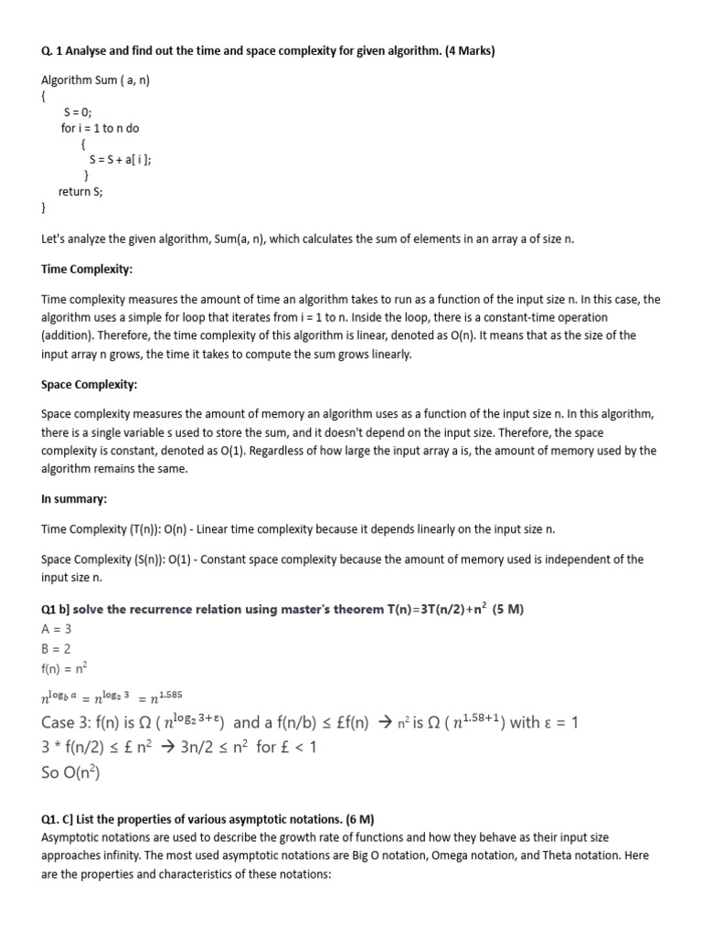DAA INSEM Paper Sol | PDF