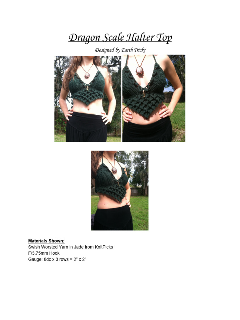 Dragon Scale Halter | PDF
