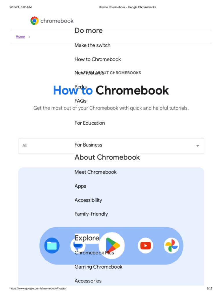 How To Chromebook - Google Chromebooks | PDF | Chromebook | Mobile App