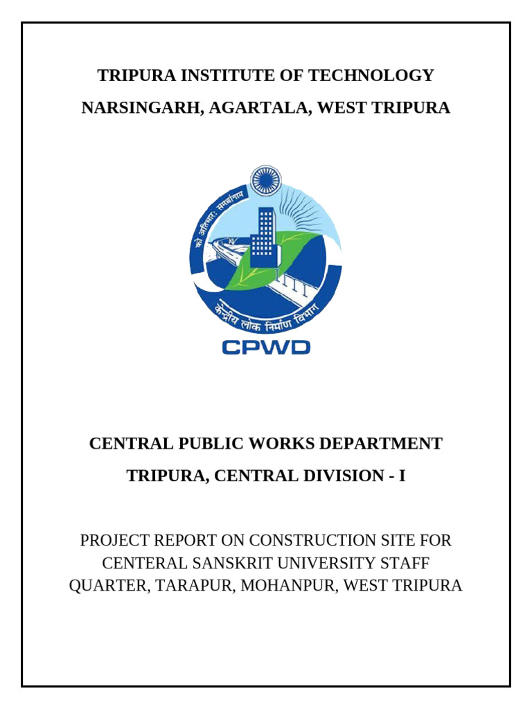 Front Page CPWD | PDF