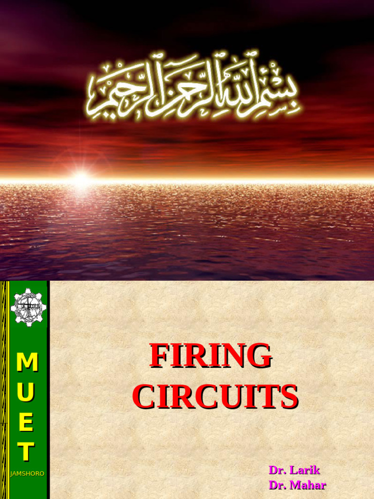 Lecture 06 - SCR Firing Circuits | PDF