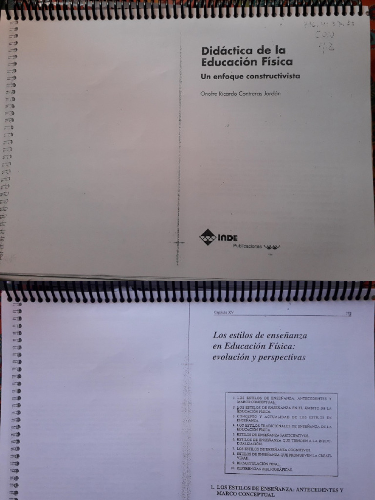 Didactica de La Educacion Fisica Contreras Jordan | PDF