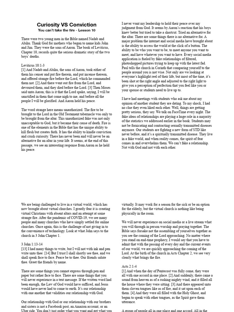 CVSC Lesson 10 | PDF