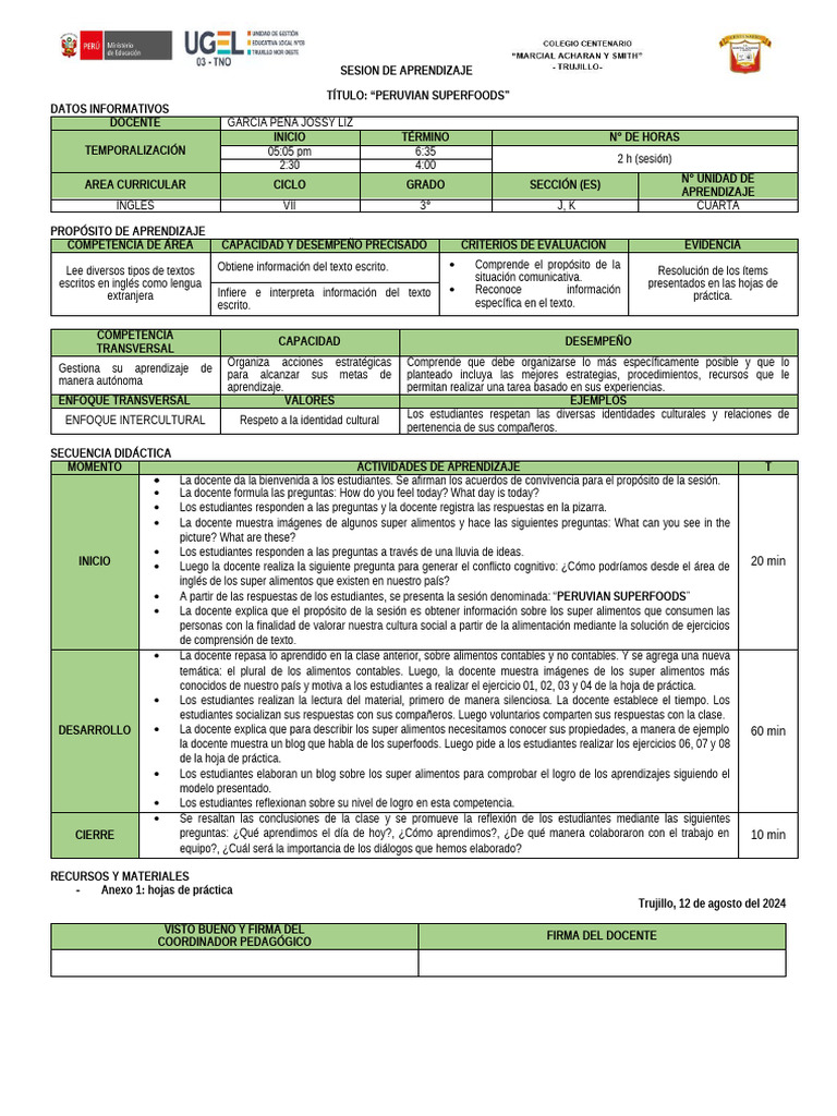 Unidad 04 - Sesión 02 - 4to | PDF | Aprendizaje | Modificación de comportamiento