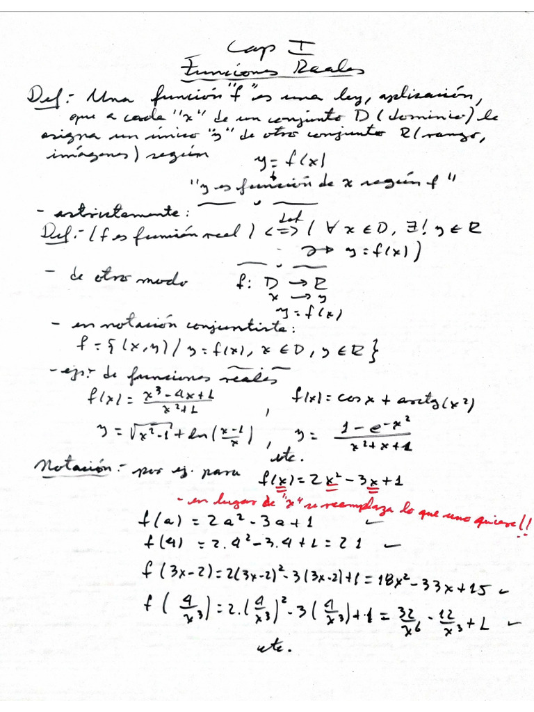 mat 101 D clase 3 Funciones | PDF