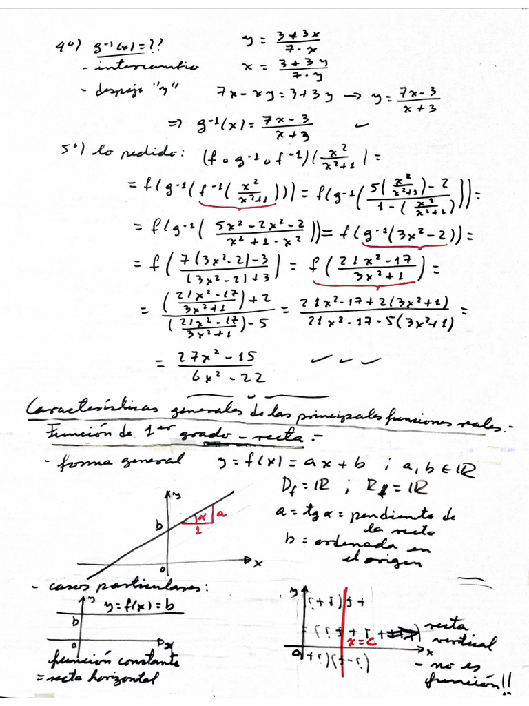 mat 101 D clase 4 Funciones reales | PDF