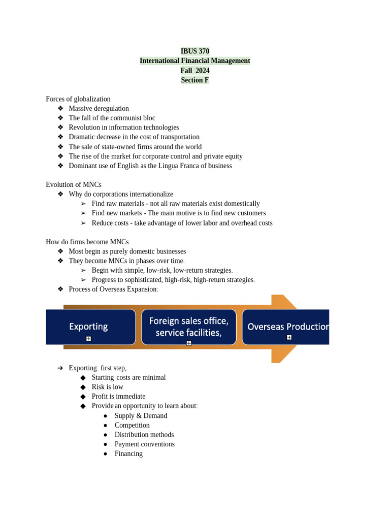Ibus 370 Chapter 1 Pdf Inflation Politics