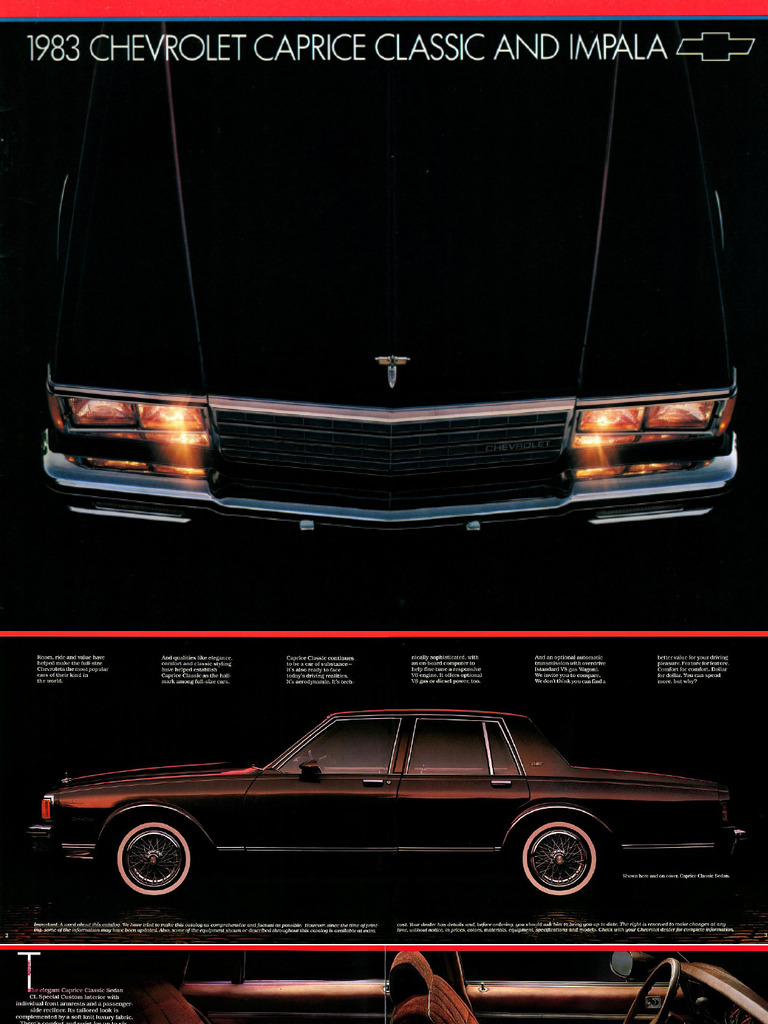 Chevrolet Caprice Impala 1983 | PDF