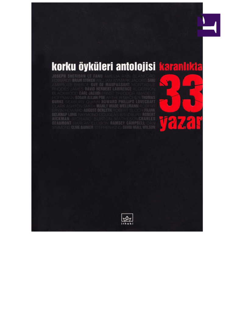 Karanlıkta 33 Yazar - Korku Öyküleri Antolojisi | PDF