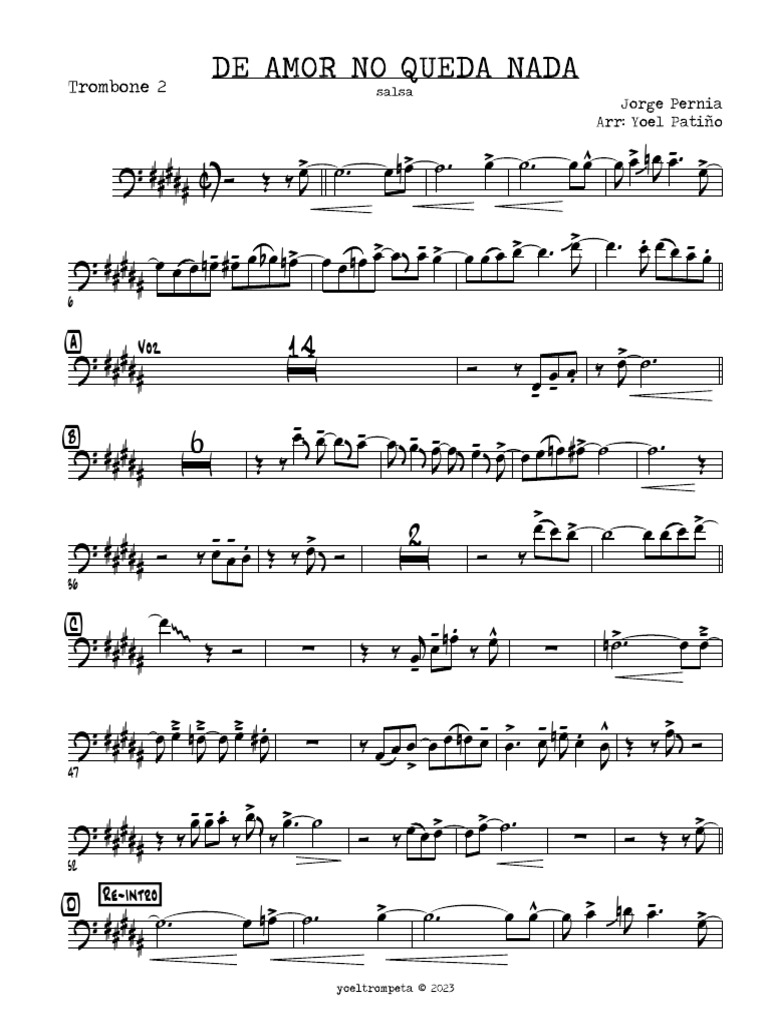 De Amor No Queda Nada 2 Bone | PDF