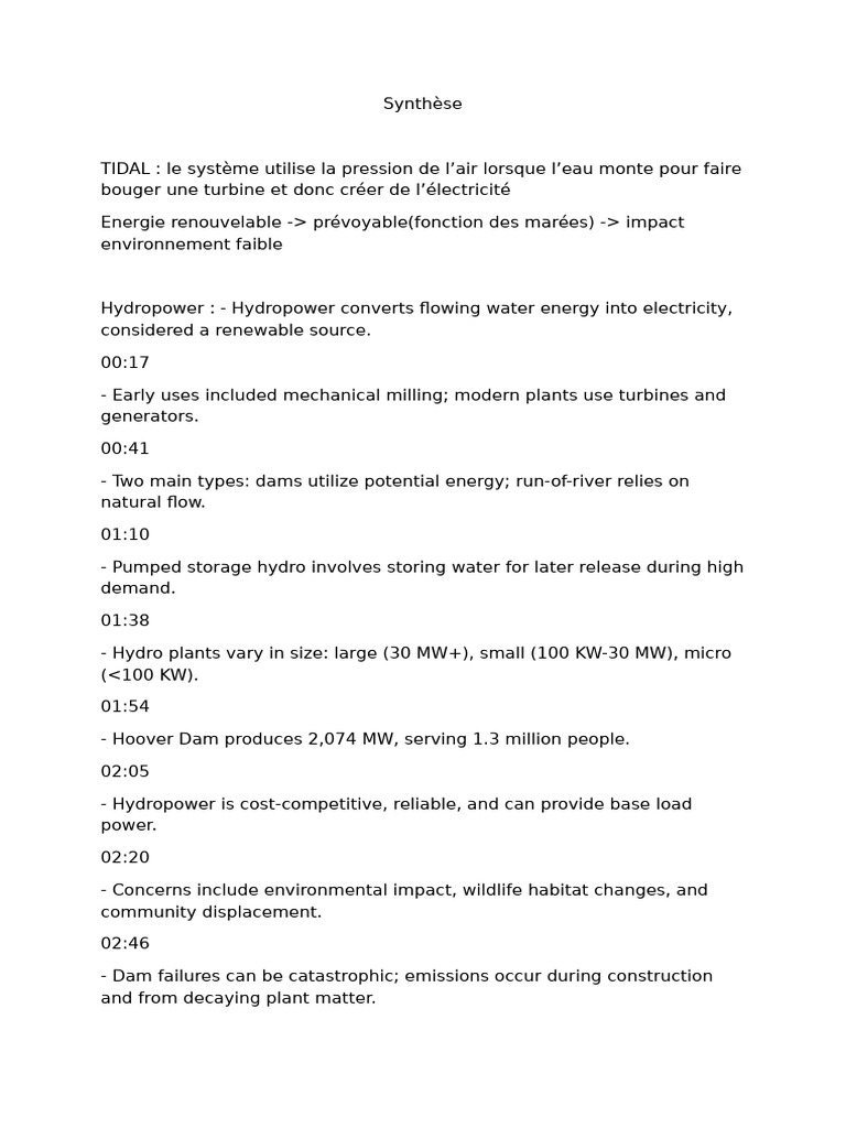 Synthèse | PDF