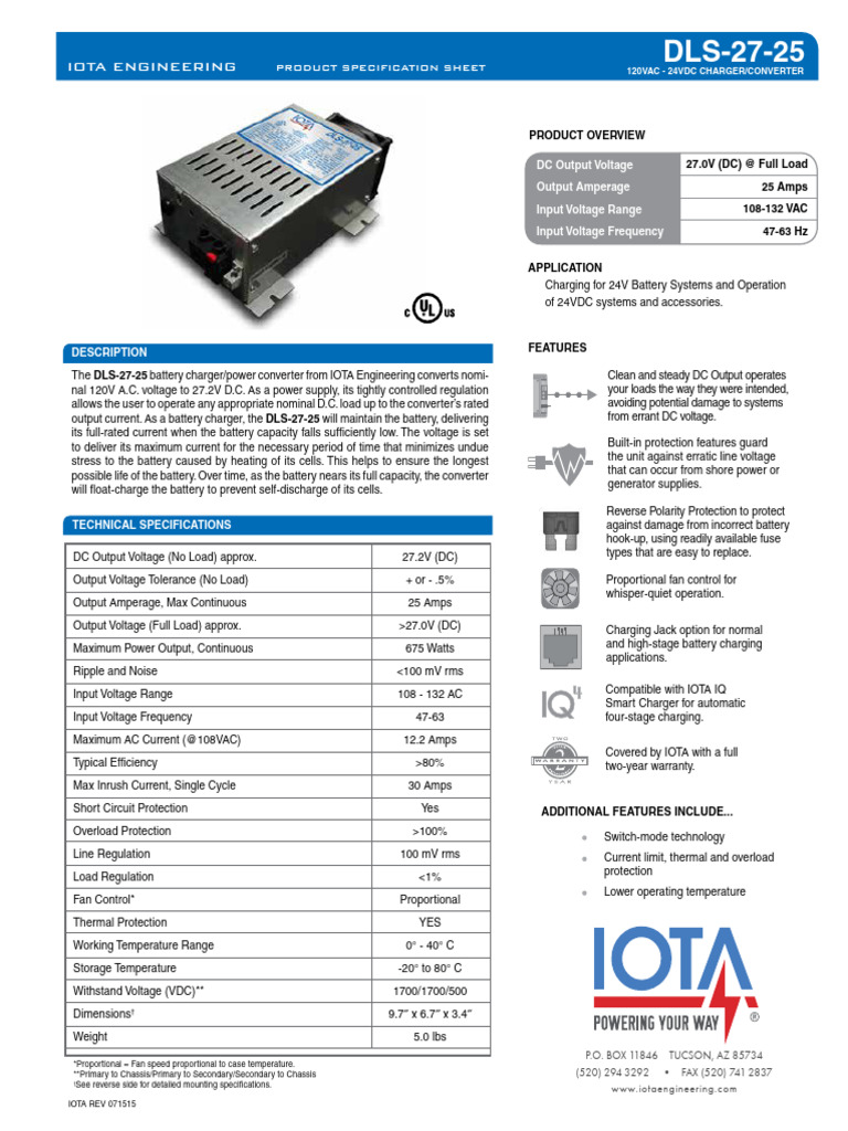 DLS-27-25 Specs | PDF