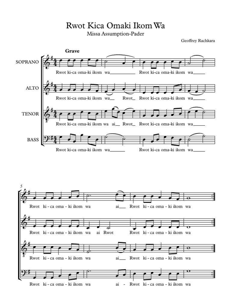 Rwot Kica Omaki | PDF