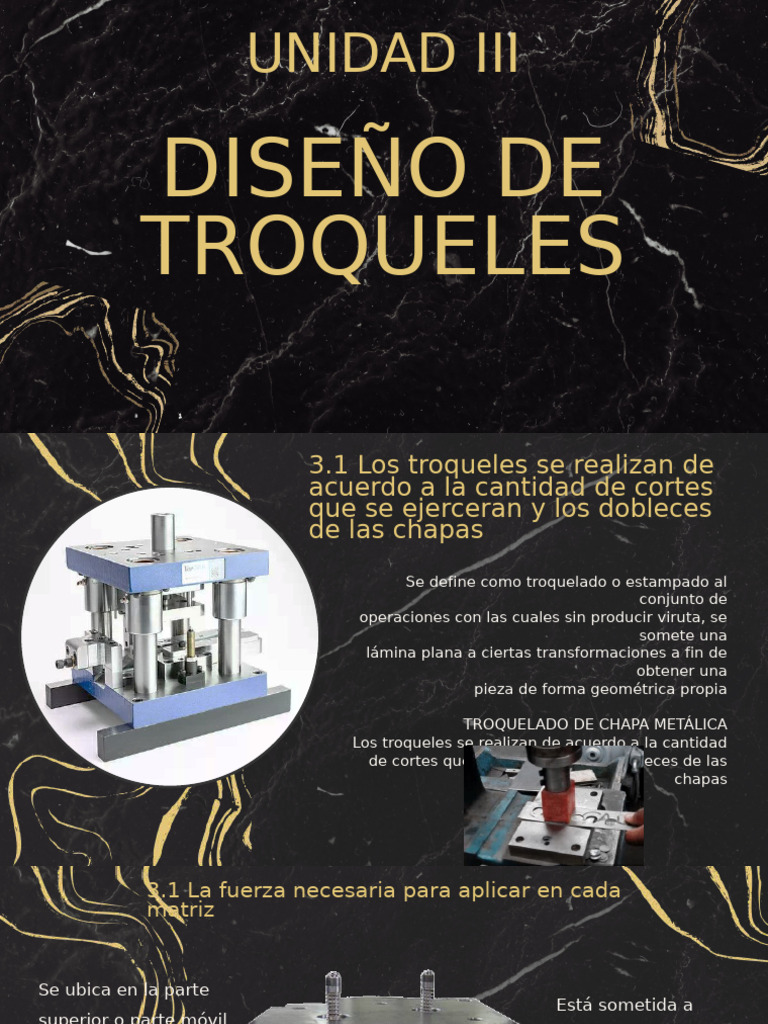 DISEÑO DE TROQUELES | PDF