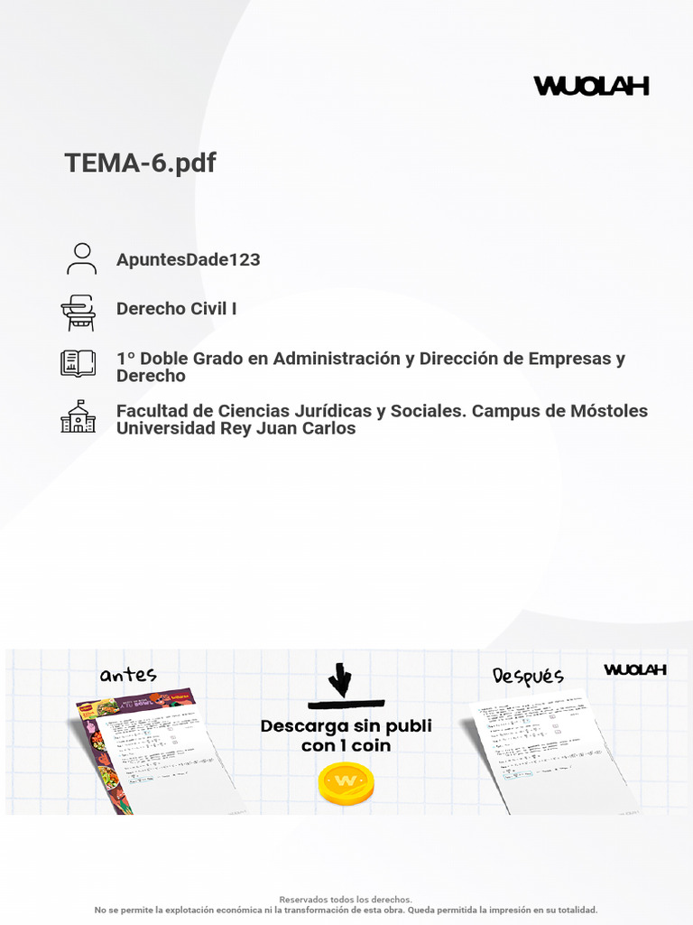 Wuolah Free TEMA 6 | PDF