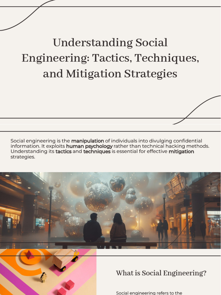 Social Engineering Tactics Techniques and Mitigation Strategies | PDF ...