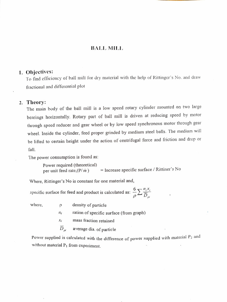 Ball Mill | PDF