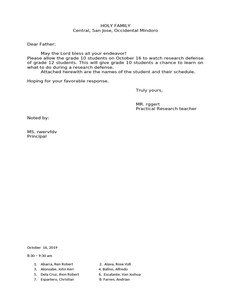 Audience Defense Letter | PDF