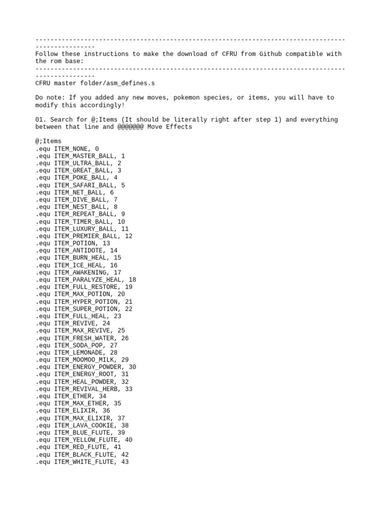 Master Folder - Asm - Defines.s | PDF