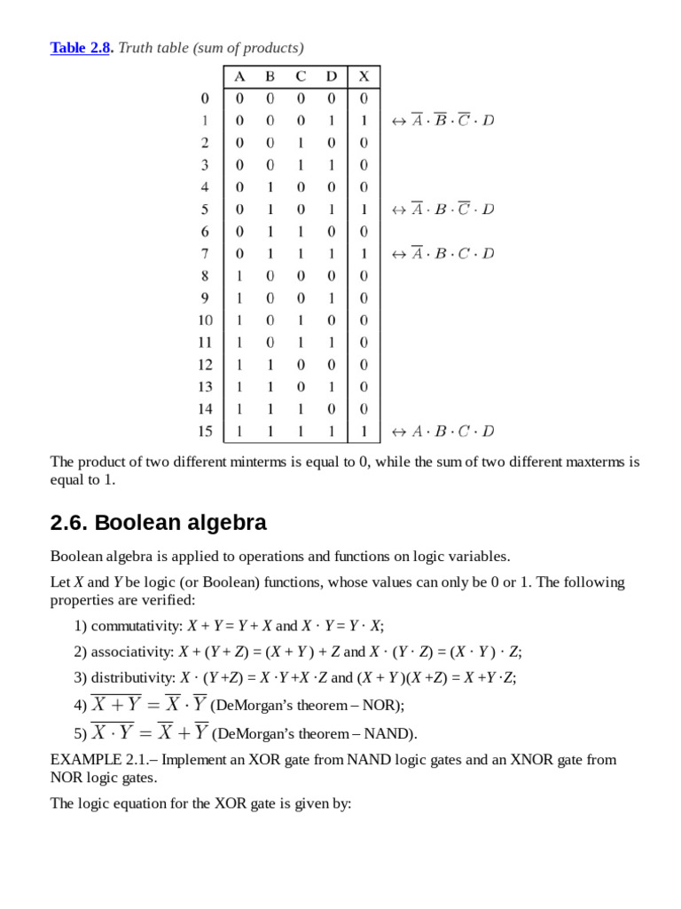 Digital_Electronigi-_(2.6._Boolean_algebra) (1) | PDF