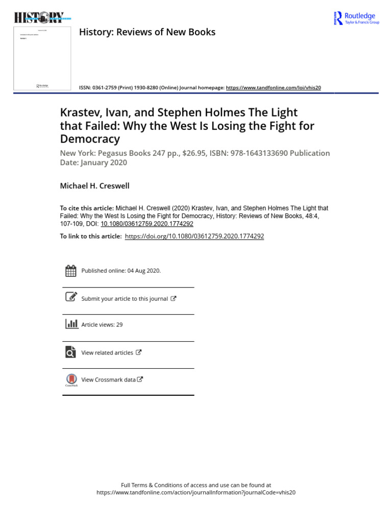 Krastev Ivan and Stephen Holmes The Ligh | PDF